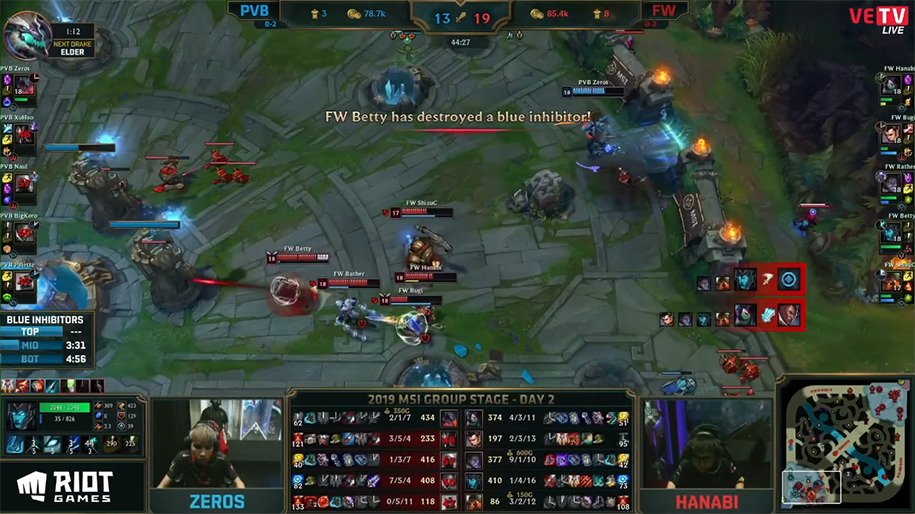 MSI 2019 - FW vs PVB (Lượt đi): Tự bắn vào chân